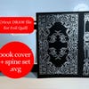 Book Cover SVG and Spine Decoration Cricut HTV File for Bookbinding ...