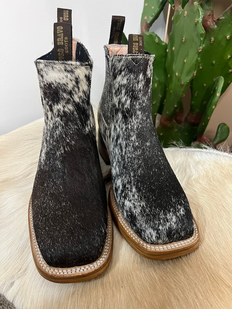 Cowhide Boots - Etsy