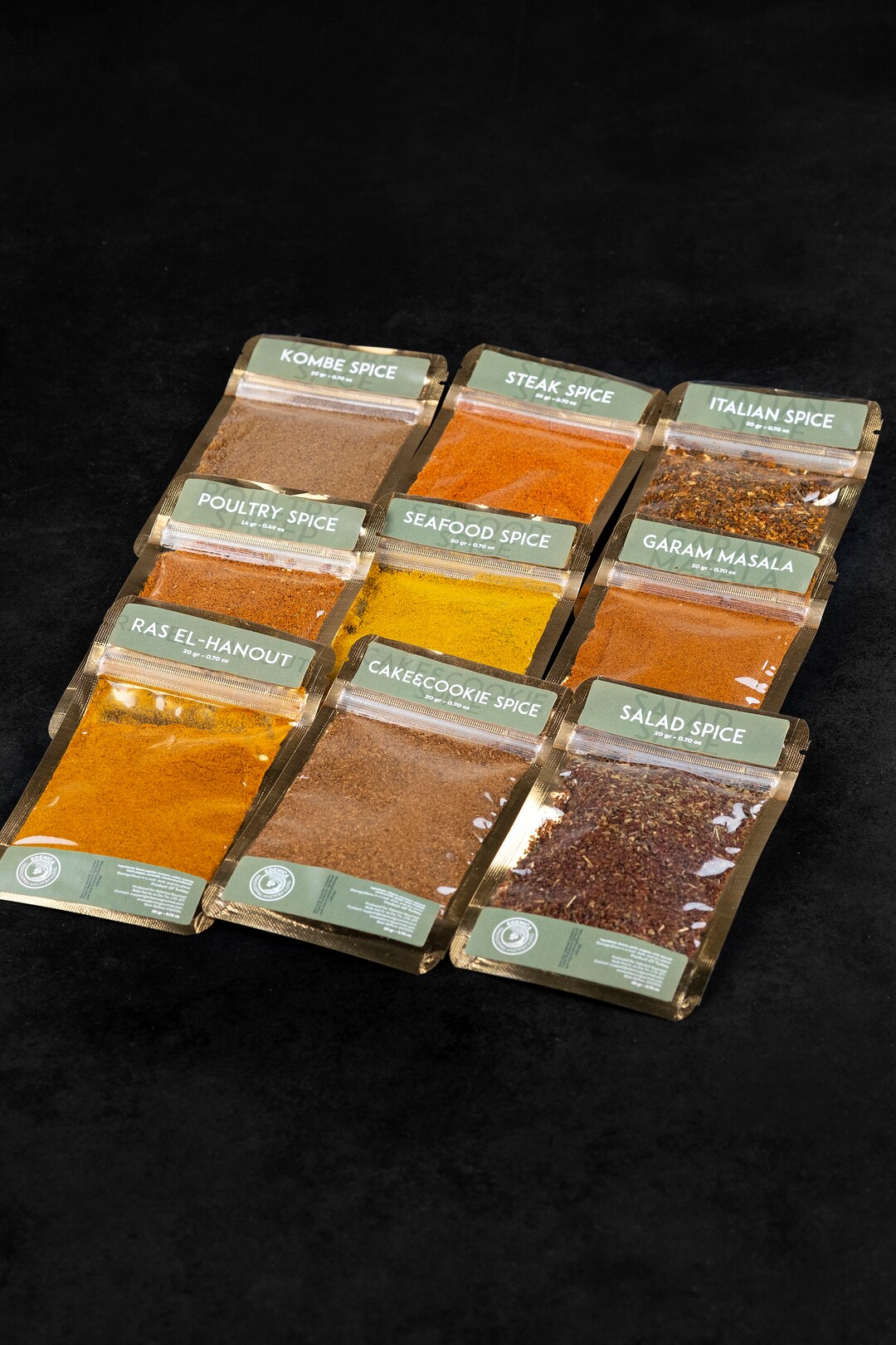 Gourmet Spice Sampler Set, 9 Natural Organic Blends - Etsy