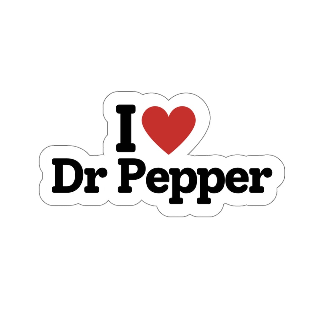 I Heart Dr Pepper Sticker - Etsy