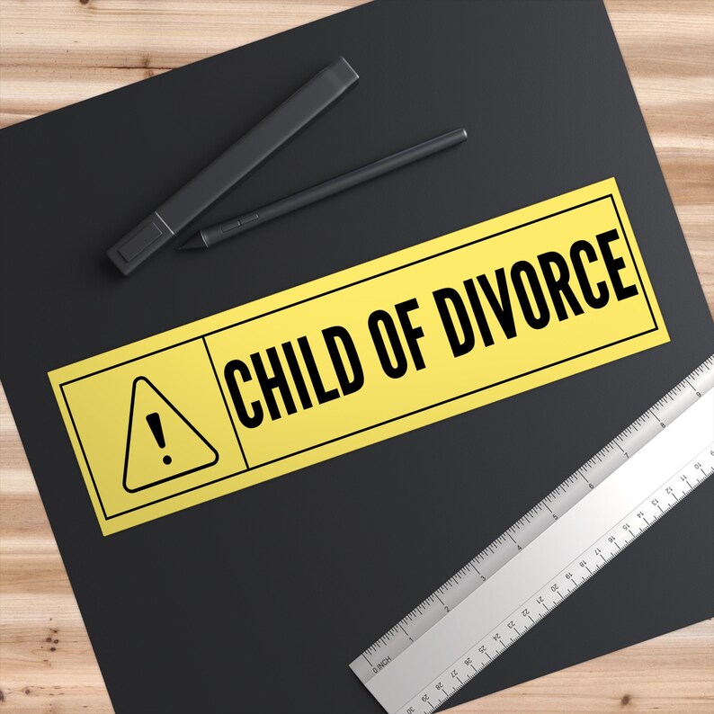 Child of Divorce Bumper Sticker - Etsy
