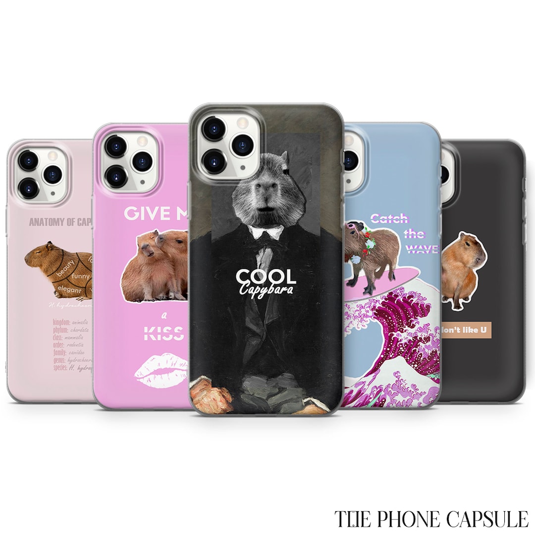 Cute Capybara Meme Phone Case Compatible for iPhone X/xs / XR / 11 / 12 ...