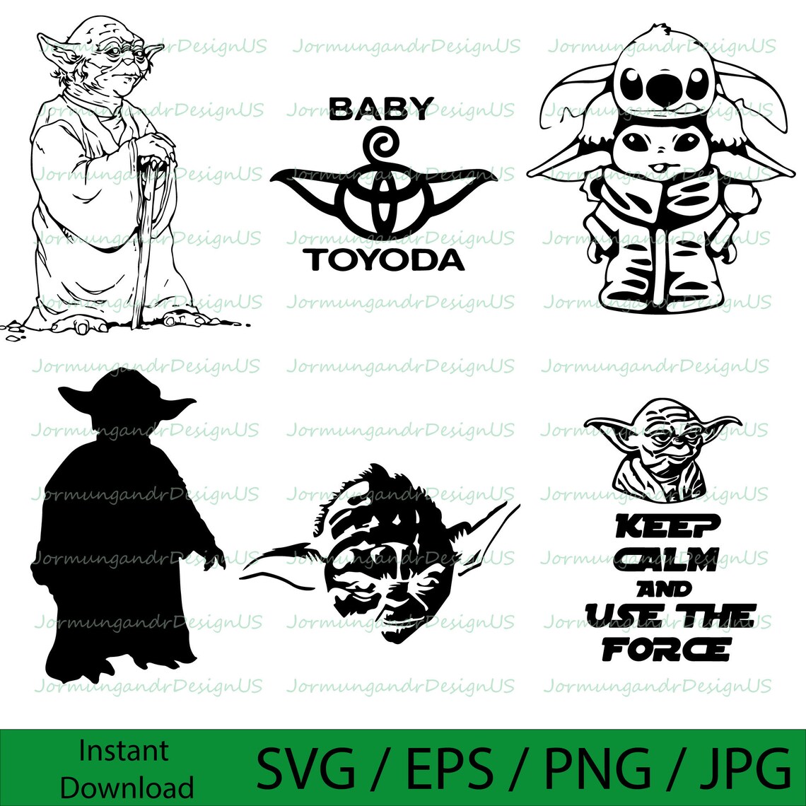 Baby Yoda Bundle SVG Bundle Yoda Bundle Satr Wars Bundle - Etsy