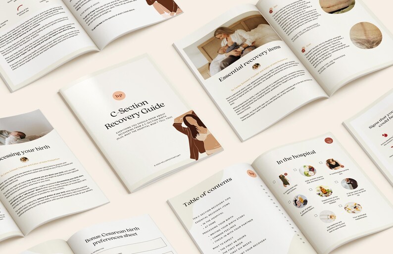 C-section Recovery Guide and Birth Plan Template Ebook Instant PDF ...