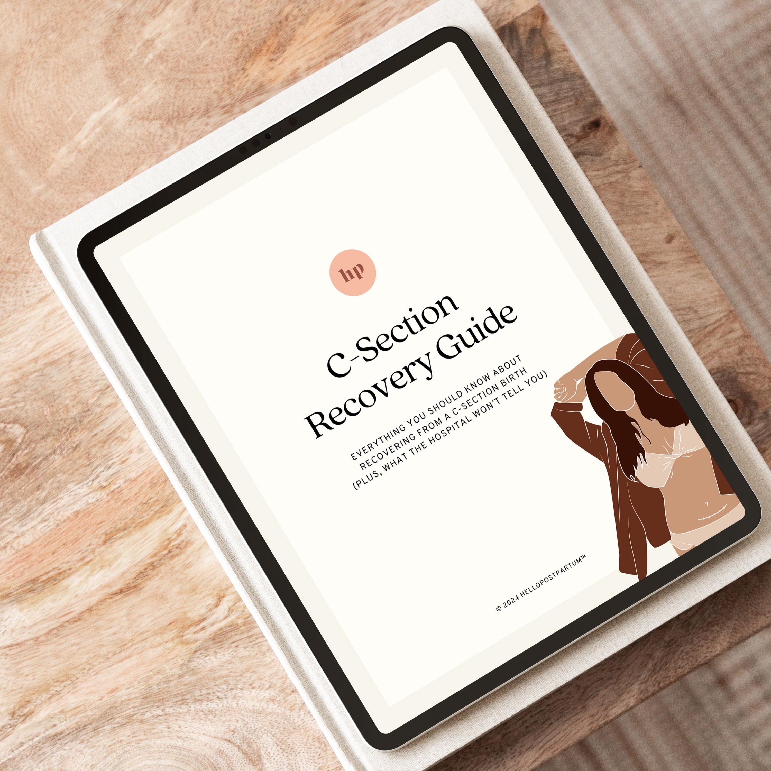 C-section Recovery Guide and Birth Plan Template Ebook Instant PDF ...