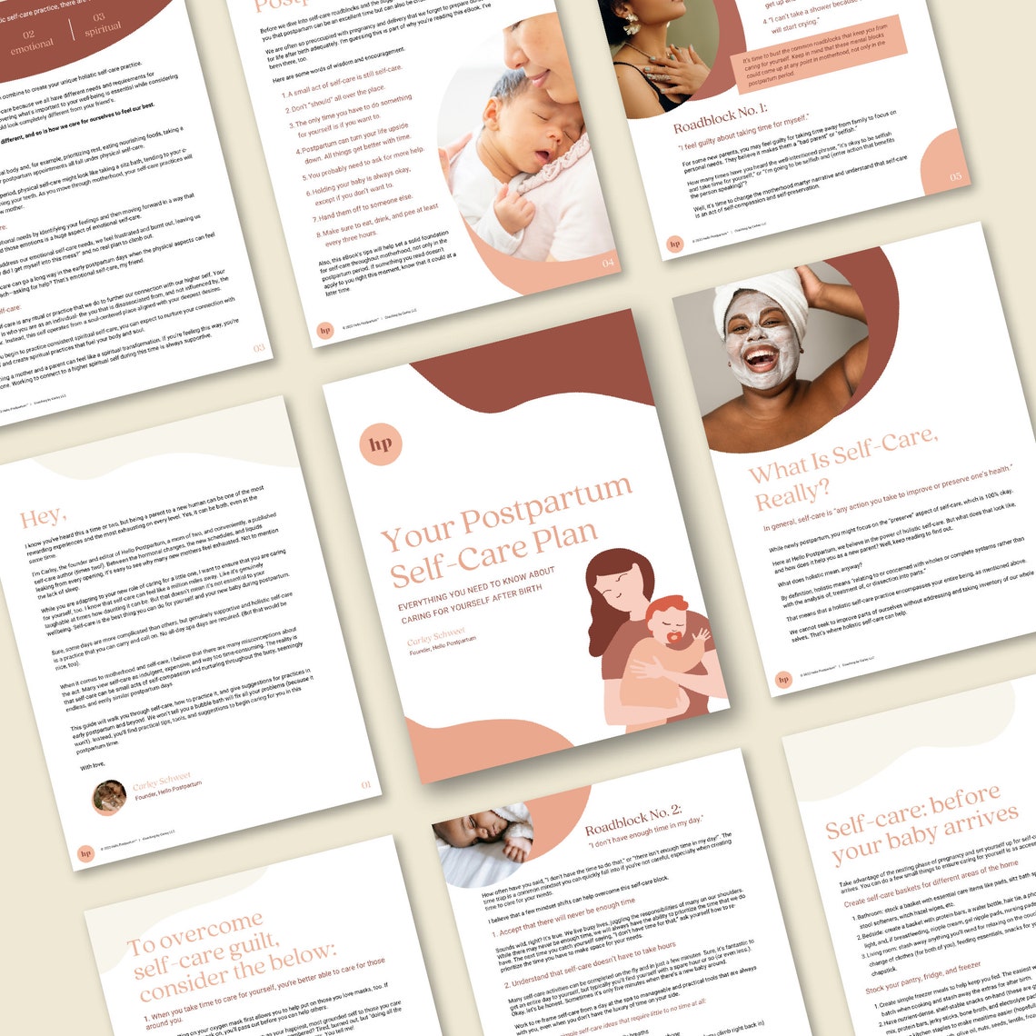 Postpartum Self-care Plan Guide Ebook for New Moms PDF Download - Etsy