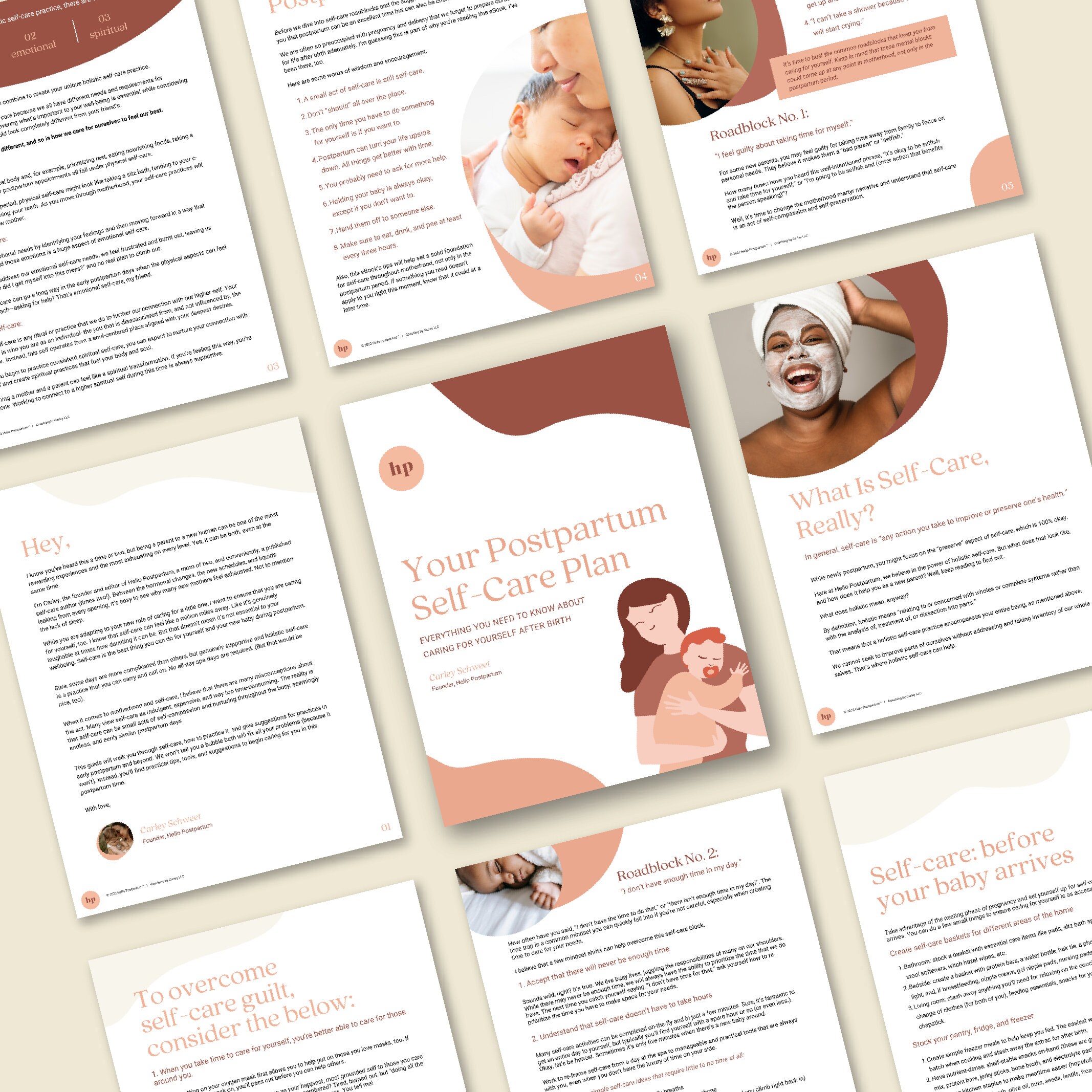 Postpartum Self-care Plan Guide Ebook for New Moms PDF Download - Etsy