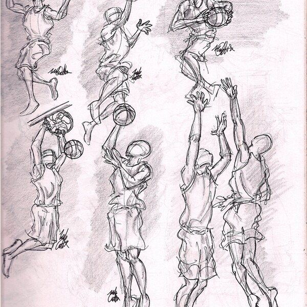 Sports Sketch - Etsy