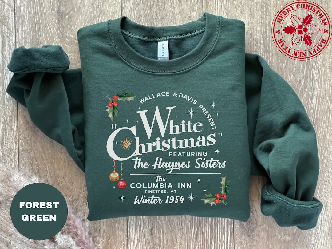 White Christmas Sweatshirt, Vintage Christmas Shirt, Christmas Movie ...