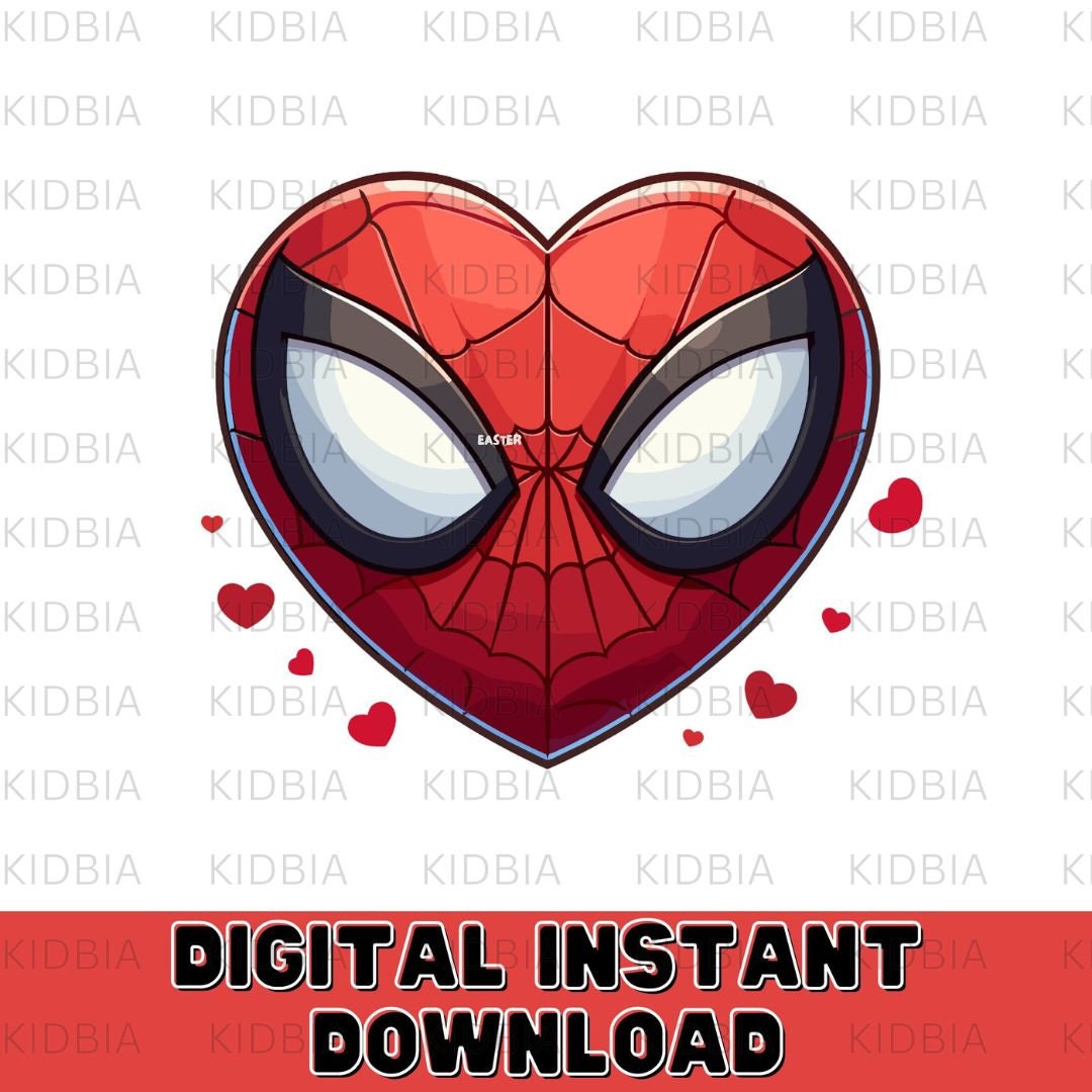 Spidey Heart Png, Spidey Heart Mask Png, Red Heart Png, Spidey Face ...