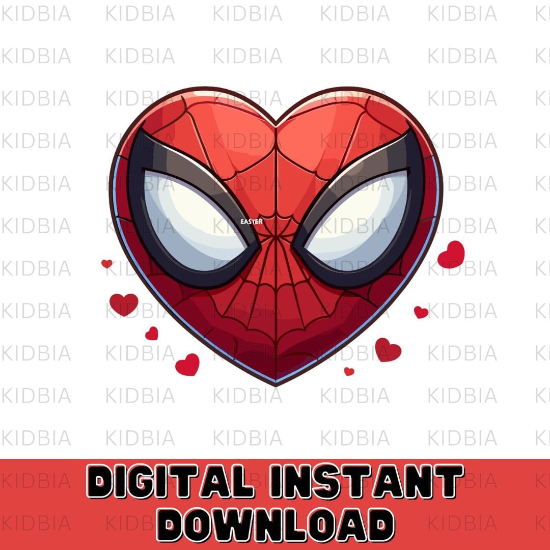 Spidey Heart Png, Spidey Heart Mask Png, Red Heart Png, Spidey Face ...