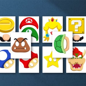 Super Mario Party Photobooth Props, DIGITAL DOWNLOAD, Birthday ...