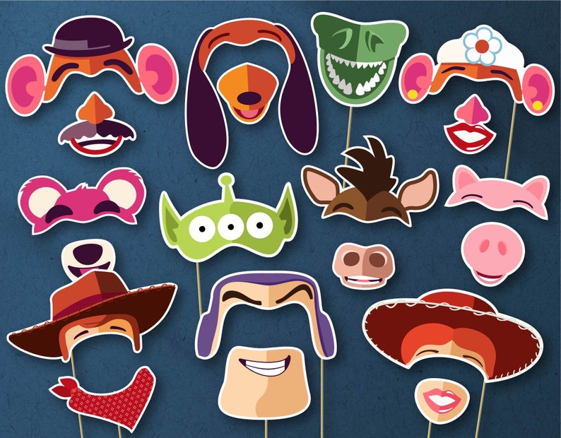 Toy Story Party Photobooth Props, DIGITAL DOWNLOAD, Birthday Decoration ...