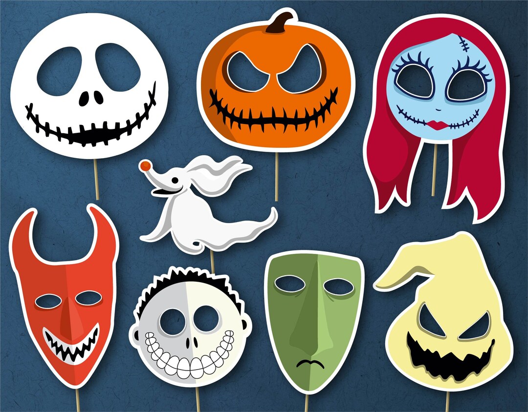 Nightmare Before Christamass Party Photo Booth Props, DIGITAL DOWNLOAD ...