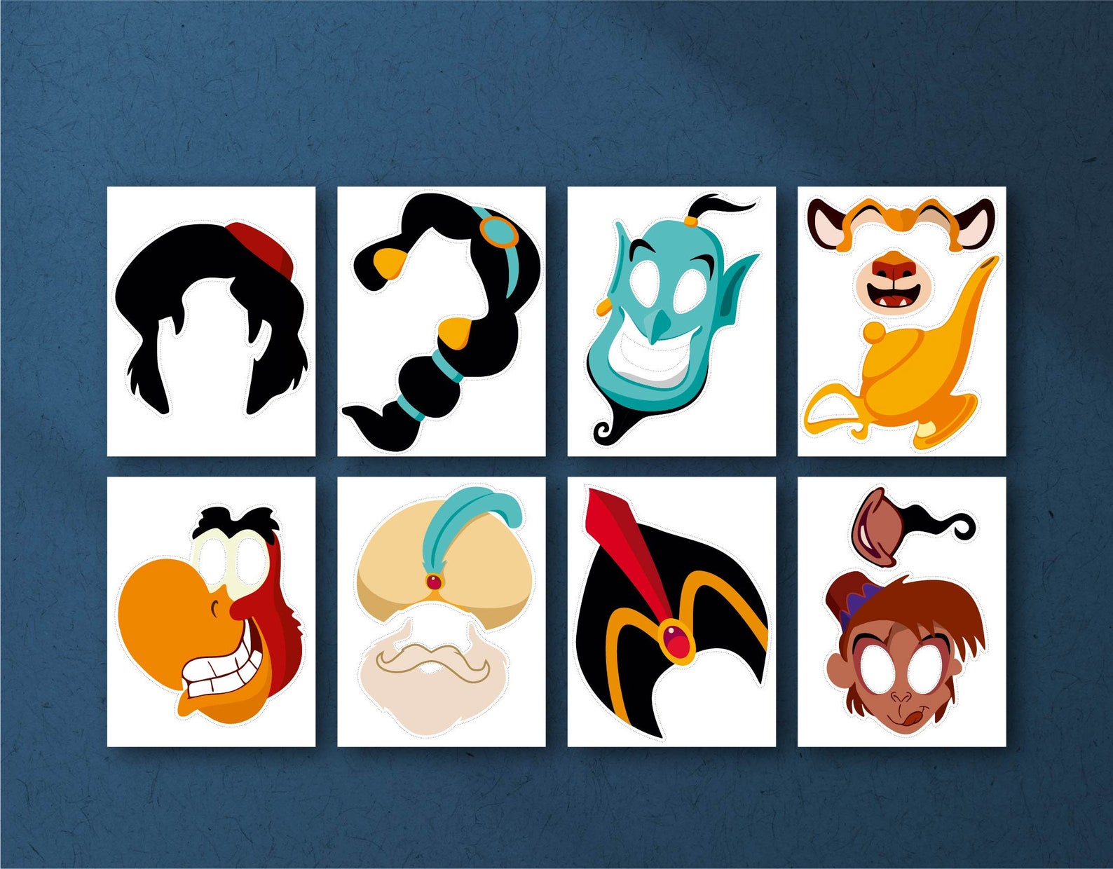 Aladdin Party Photo Booth Props DIGITAL DOWNLOAD Birthday - Etsy