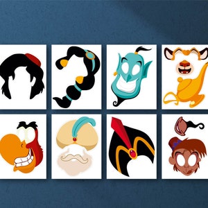 Aladdin Party Photo Booth Props, DIGITAL DOWNLOAD, Birthday Decoration ...