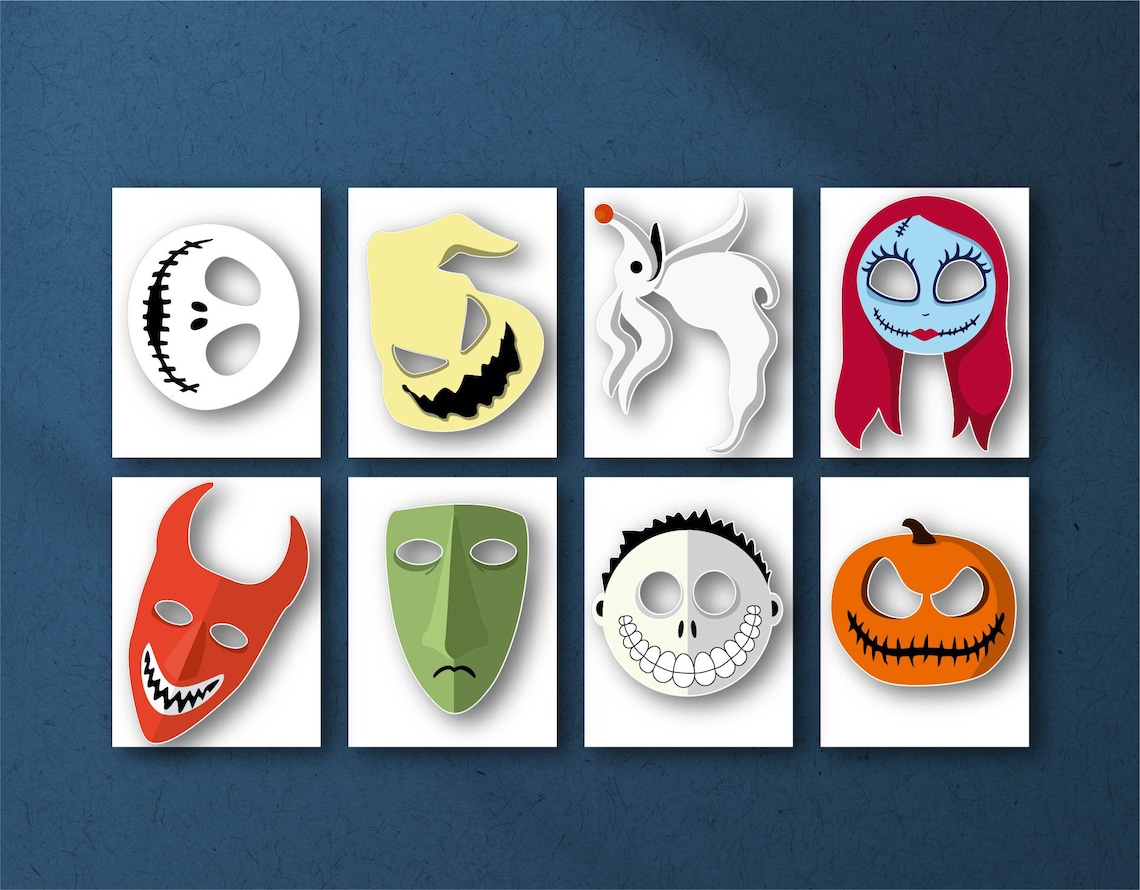 Nightmare Before Christamass Party Photo Booth Props, DIGITAL DOWNLOAD ...