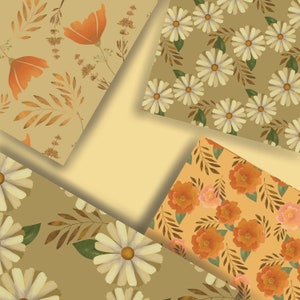Vintage Floral Paper Pack 10 Digital Files - Etsy