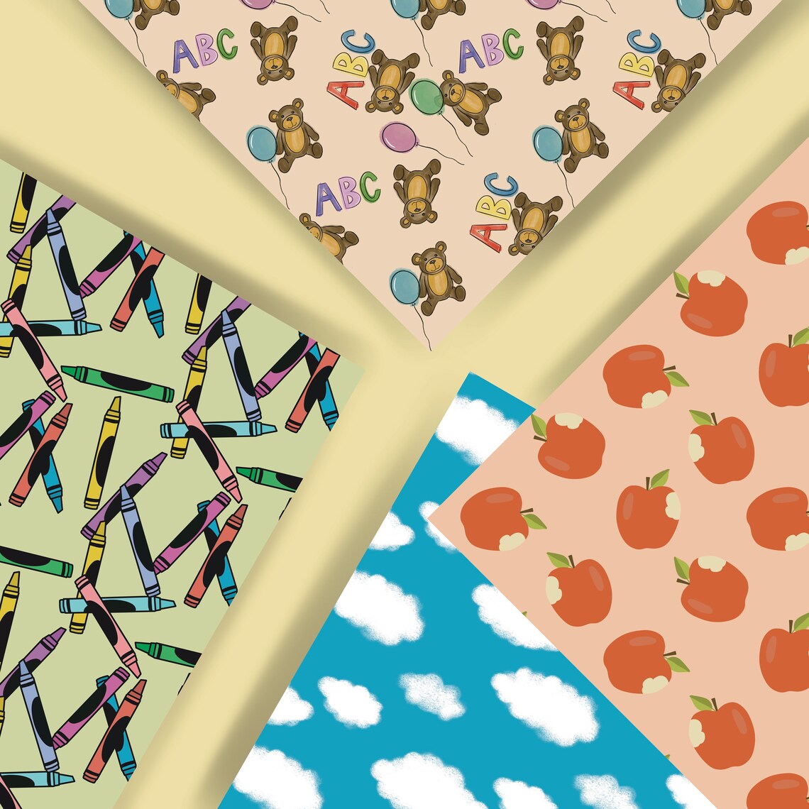 Nusery Paper Pack 10 Digital Files COMMERCIAL LICENSE - Etsy