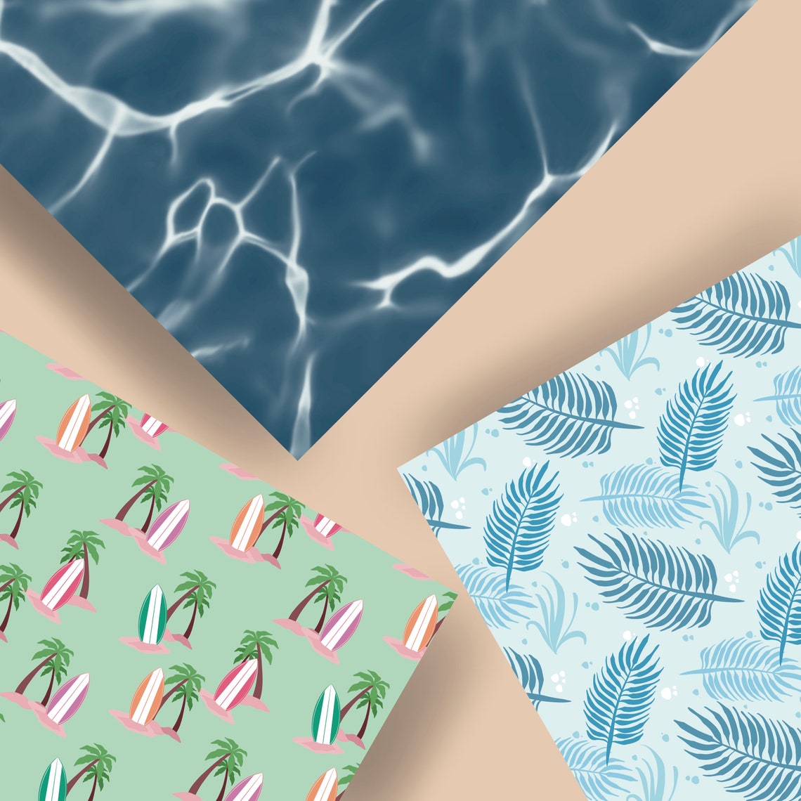 Summer Paper Pack 10 Digital Files COMMERCIAL LICENSE - Etsy