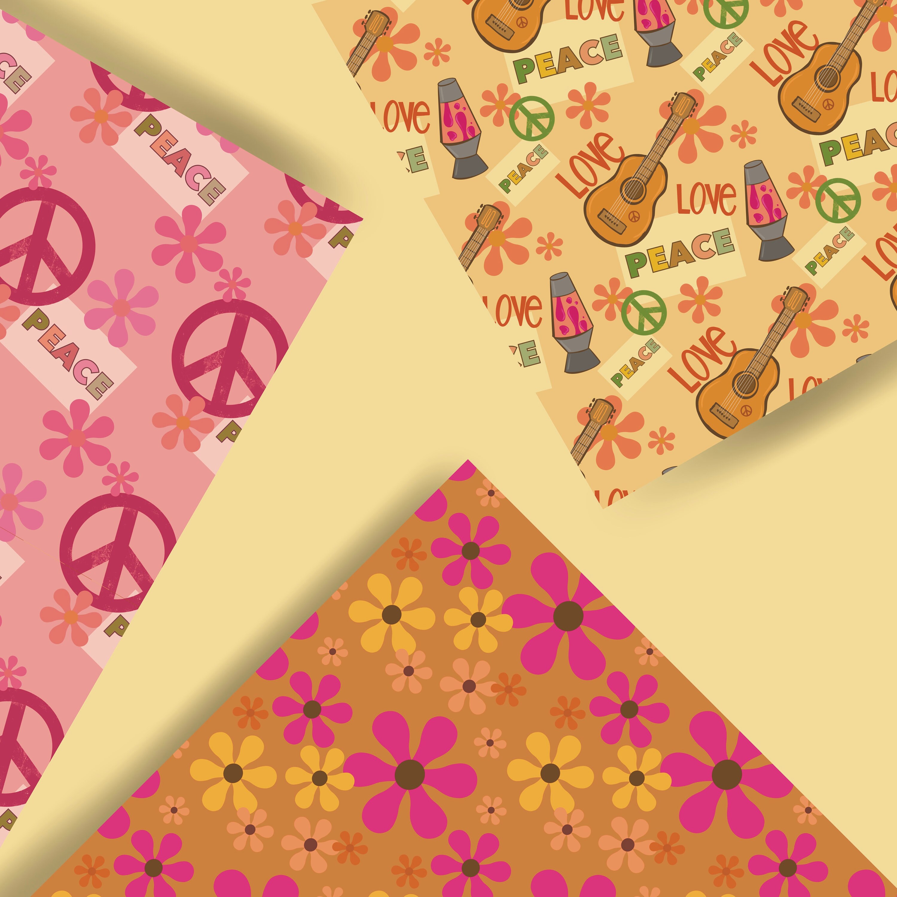 Groovy Paper Pack 10 Digital Files COMMERCIAL LICENSE - Etsy