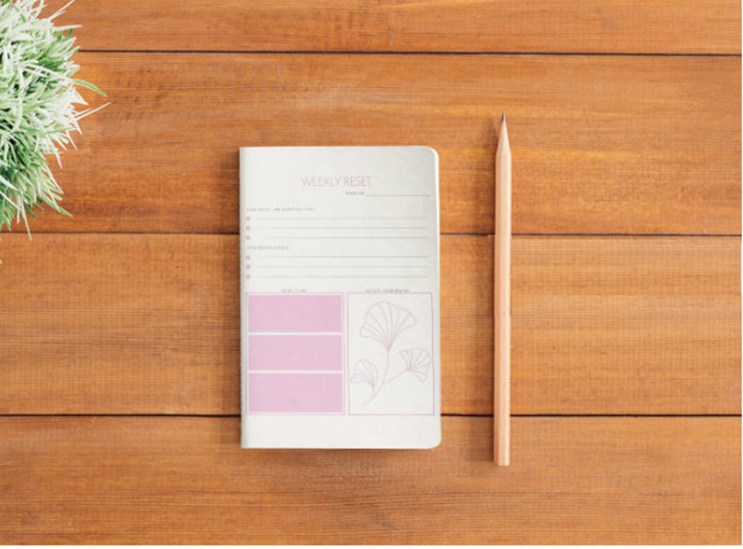 Weekly Reset Planner Page BLUE - Etsy