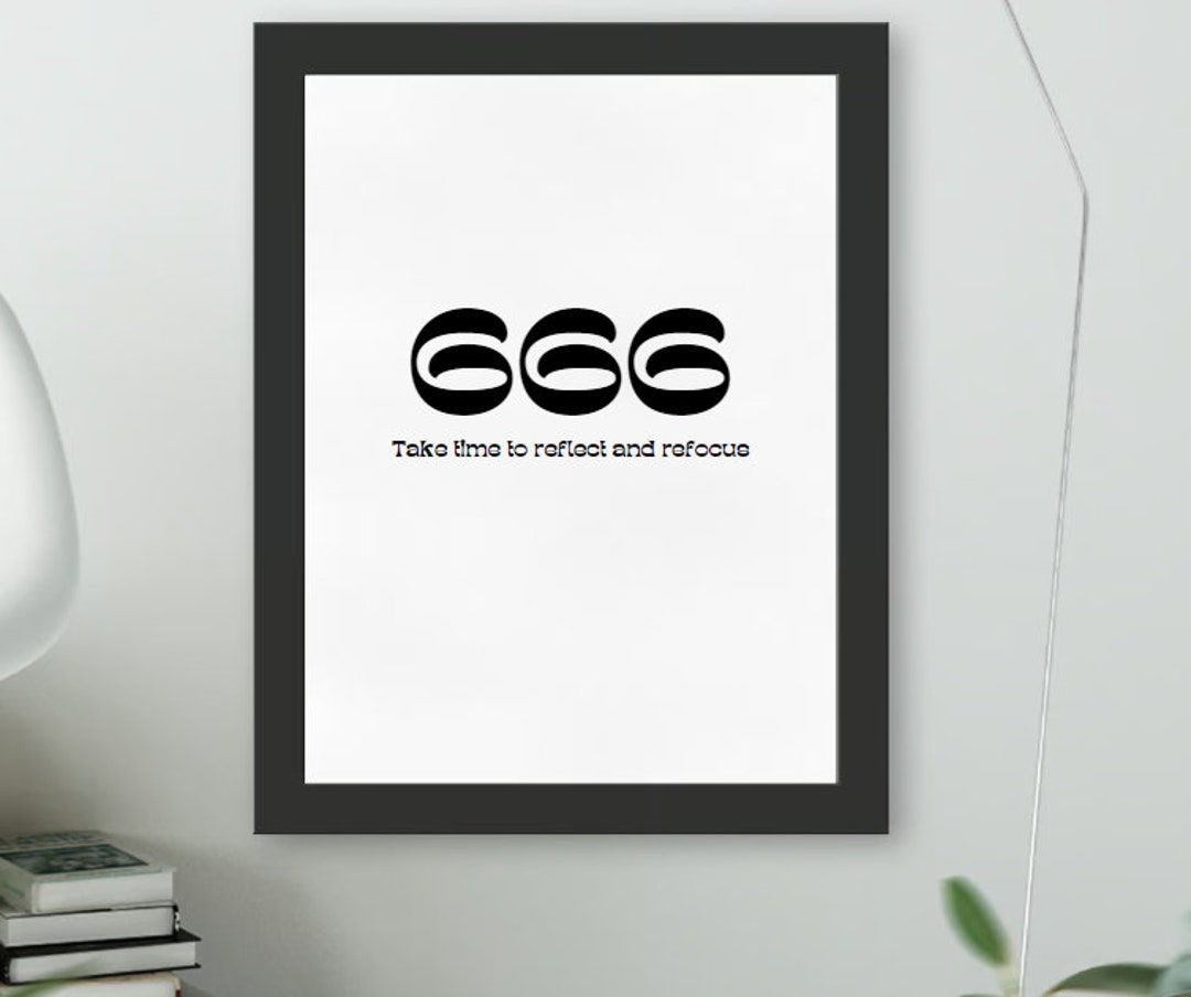 666 Angel Number Digital Download - Etsy