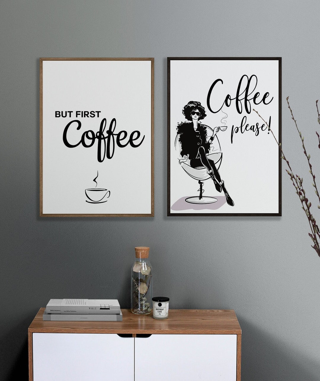 Coffee Print, Printable , Print at Home ,coffee, Just Coffee, Kitchen ...