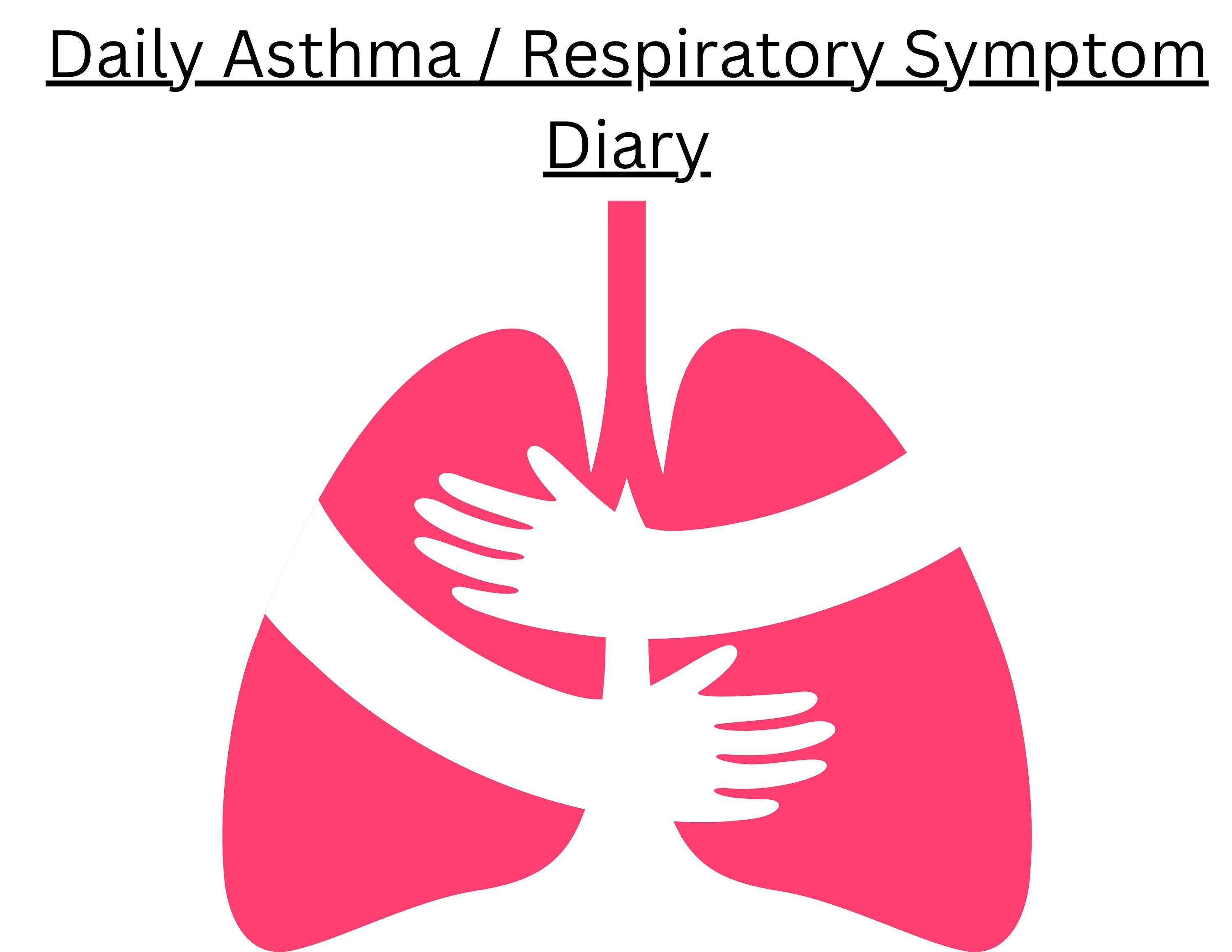 Daily Asthma / Respiratory Symptom Tracker - Etsy