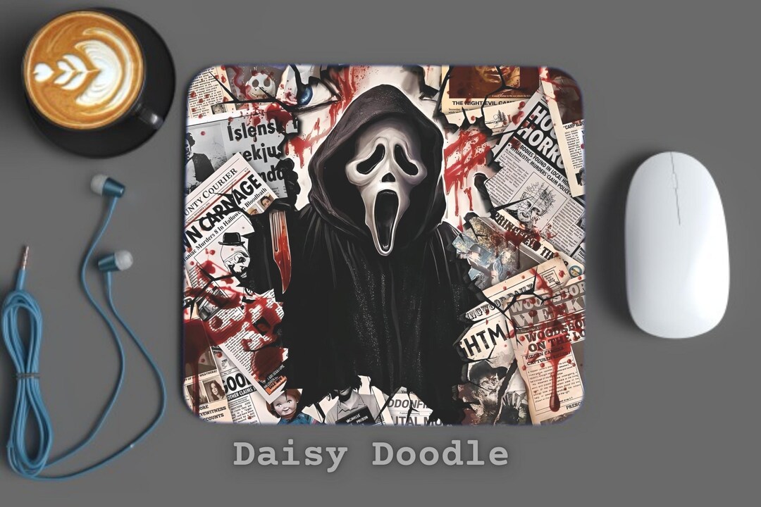 Mousepad Horror Movie Lover Coworker Gift Exchange Ideas Screaming ...