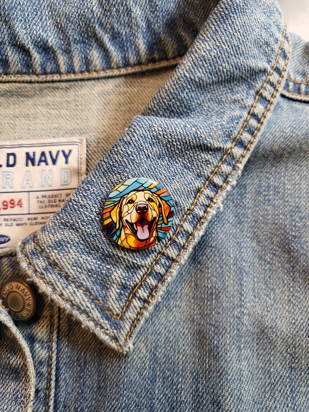 Labrador Retriever Mom Pin Gift Set, Yellow Lab Puppy Backpack Pin ...