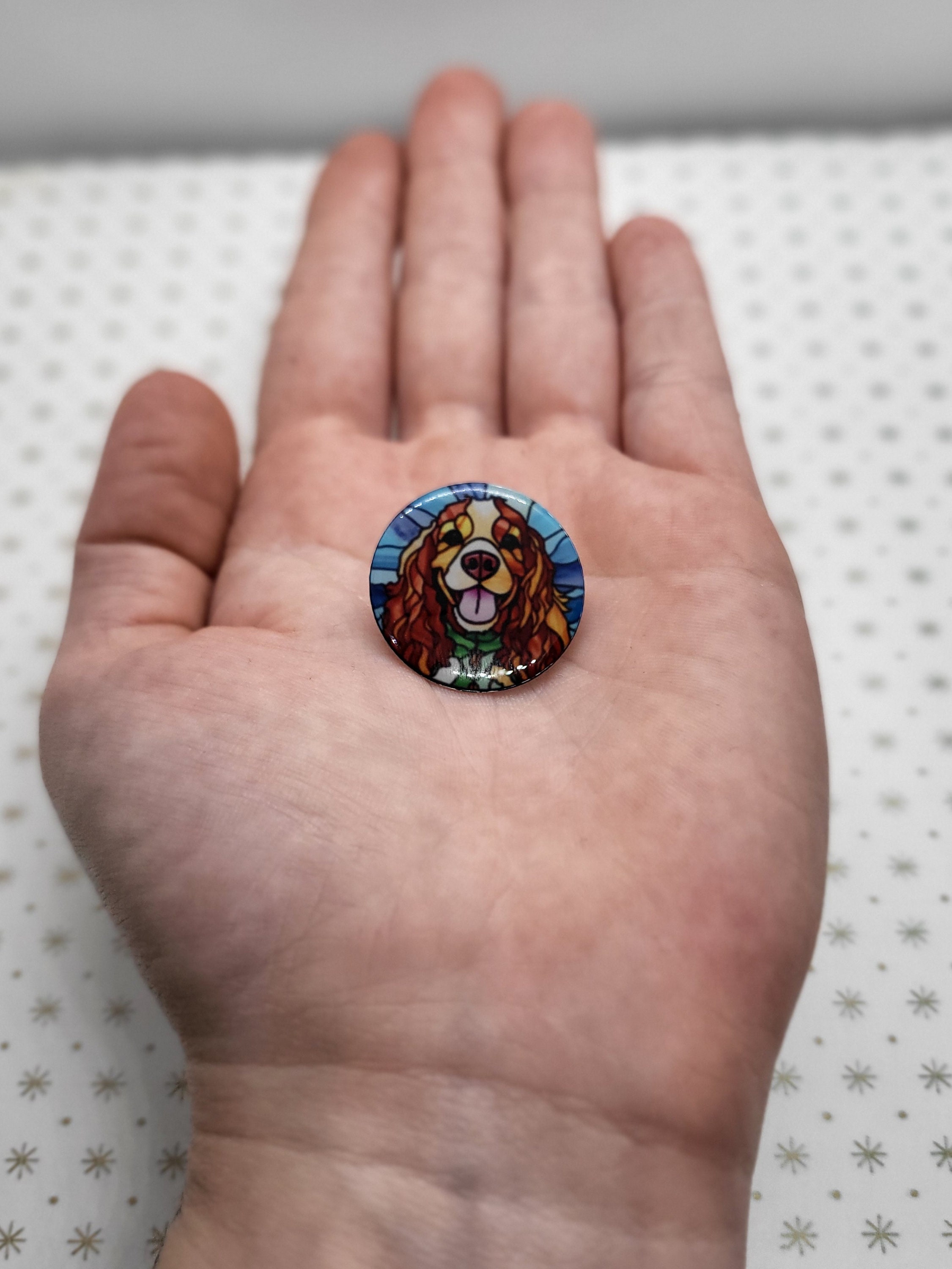 Cocker Spaniel Dog Pin Gift Set, English Springer Puppy Mom Backpack ...