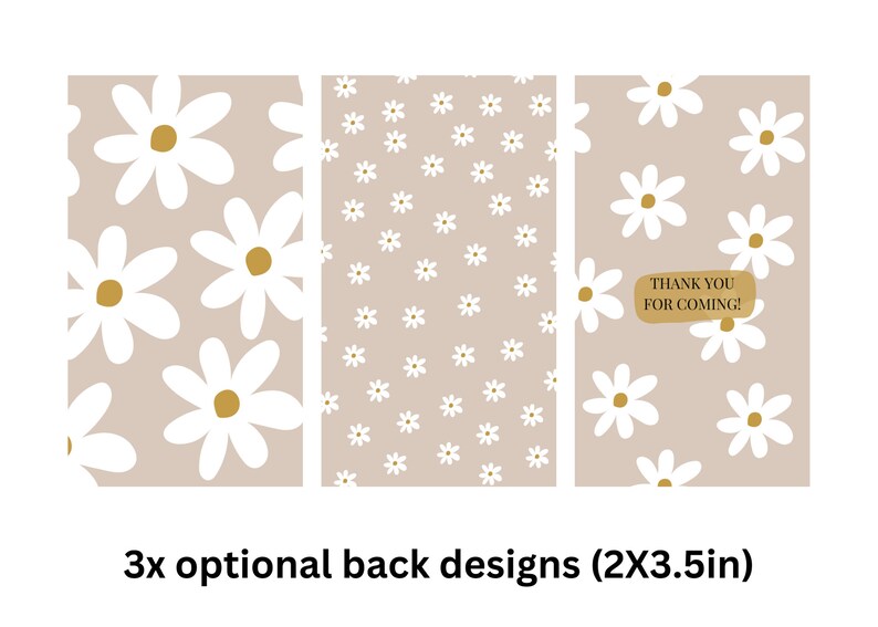 Onederful Birthday Favor Tags, Daisy 1st Birthday Party Tags, Neutral ...