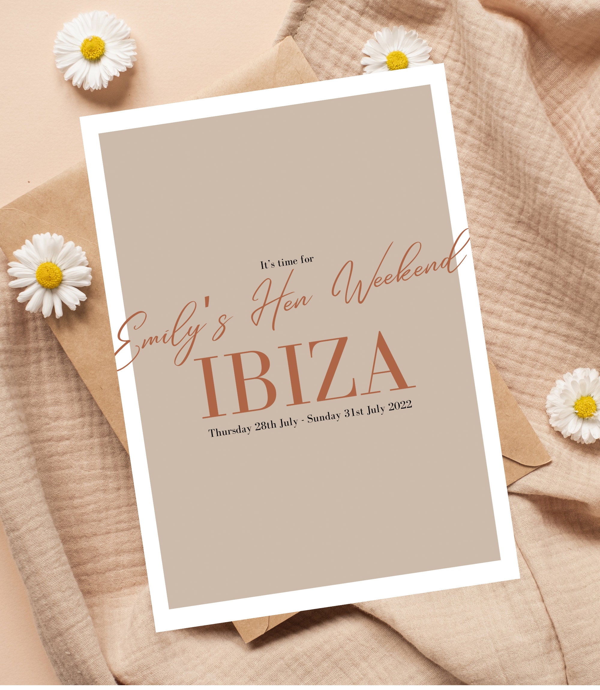 Hen Do Itinerary, Itinerary Digital Template, Hen Do Invite ...