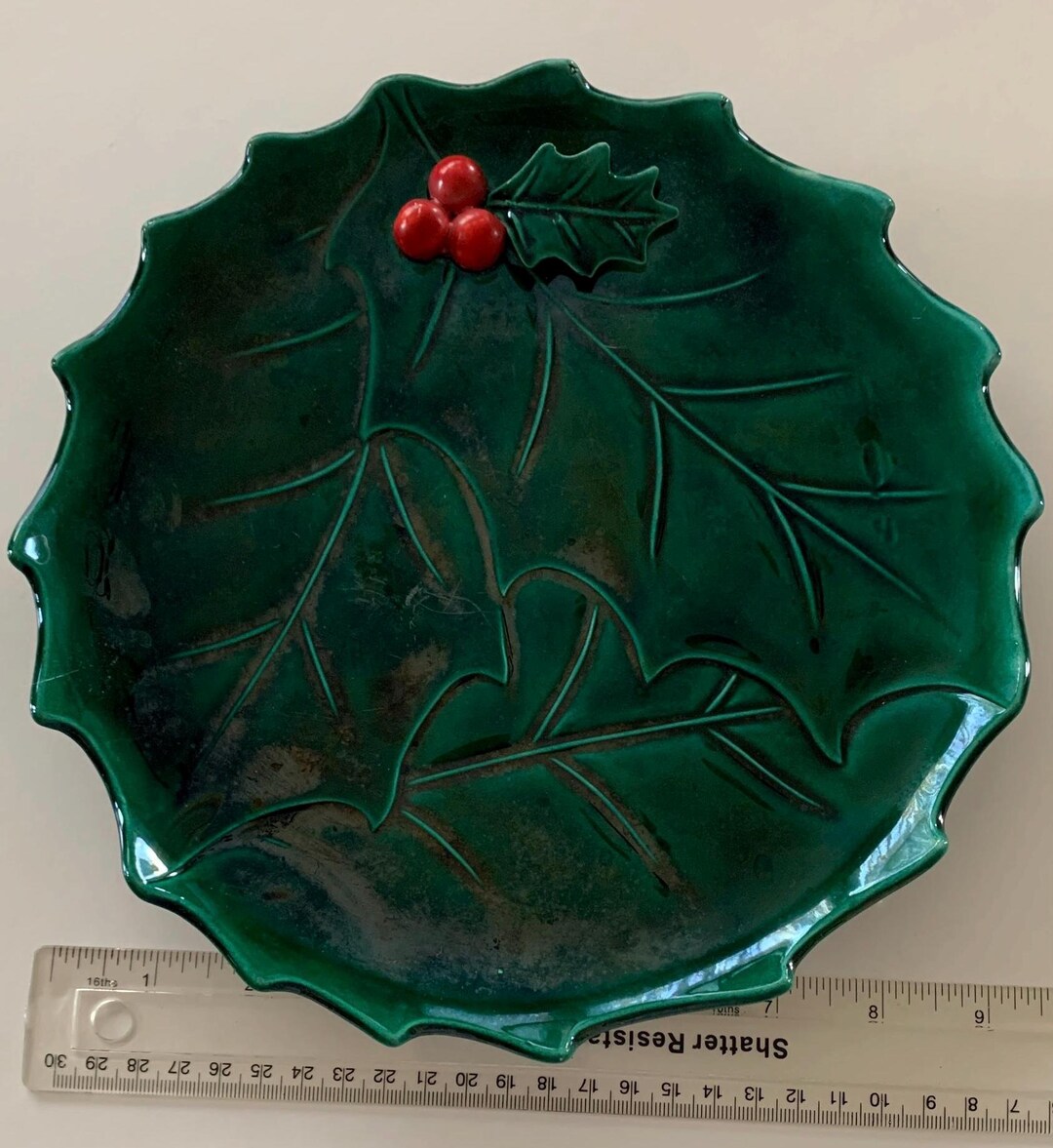 Lefton Holly Berry Plate - Etsy