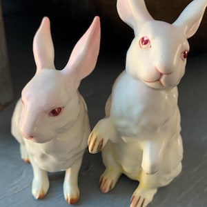 Vintage Lefton Rabbit Set - Etsy