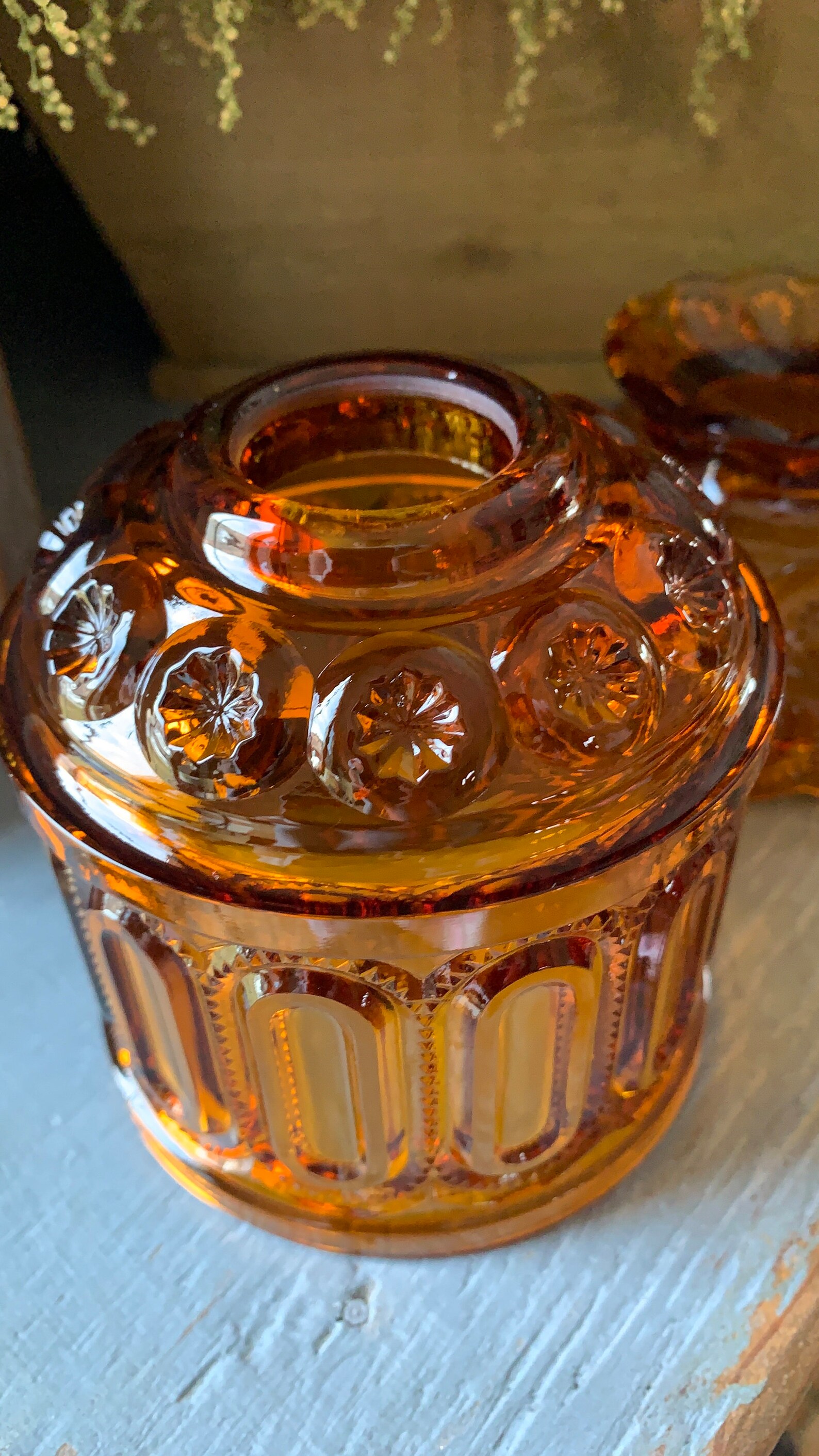 Amber Moon and Stars Fairy Lamp - Etsy