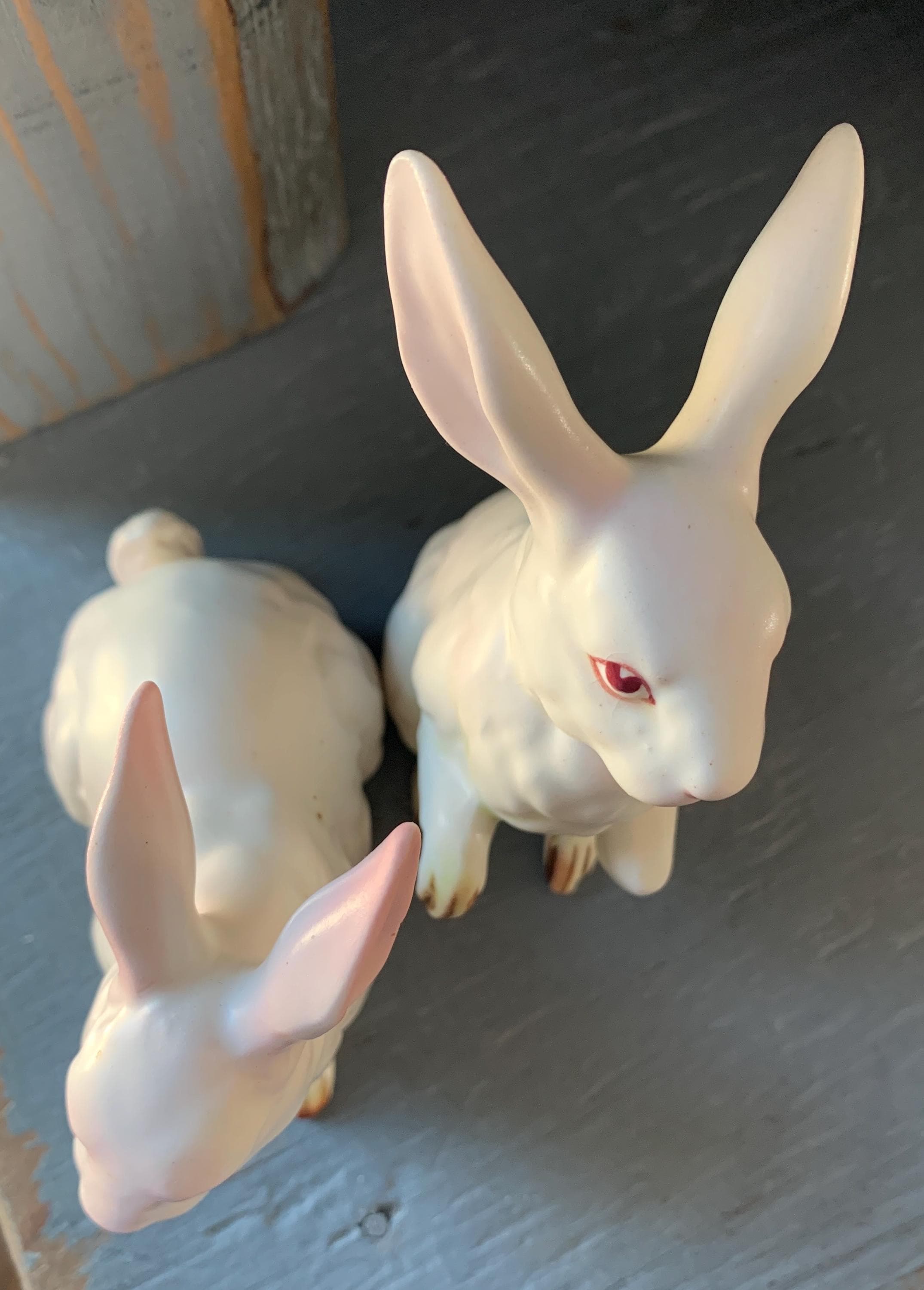 Vintage Lefton Rabbit Set - Etsy