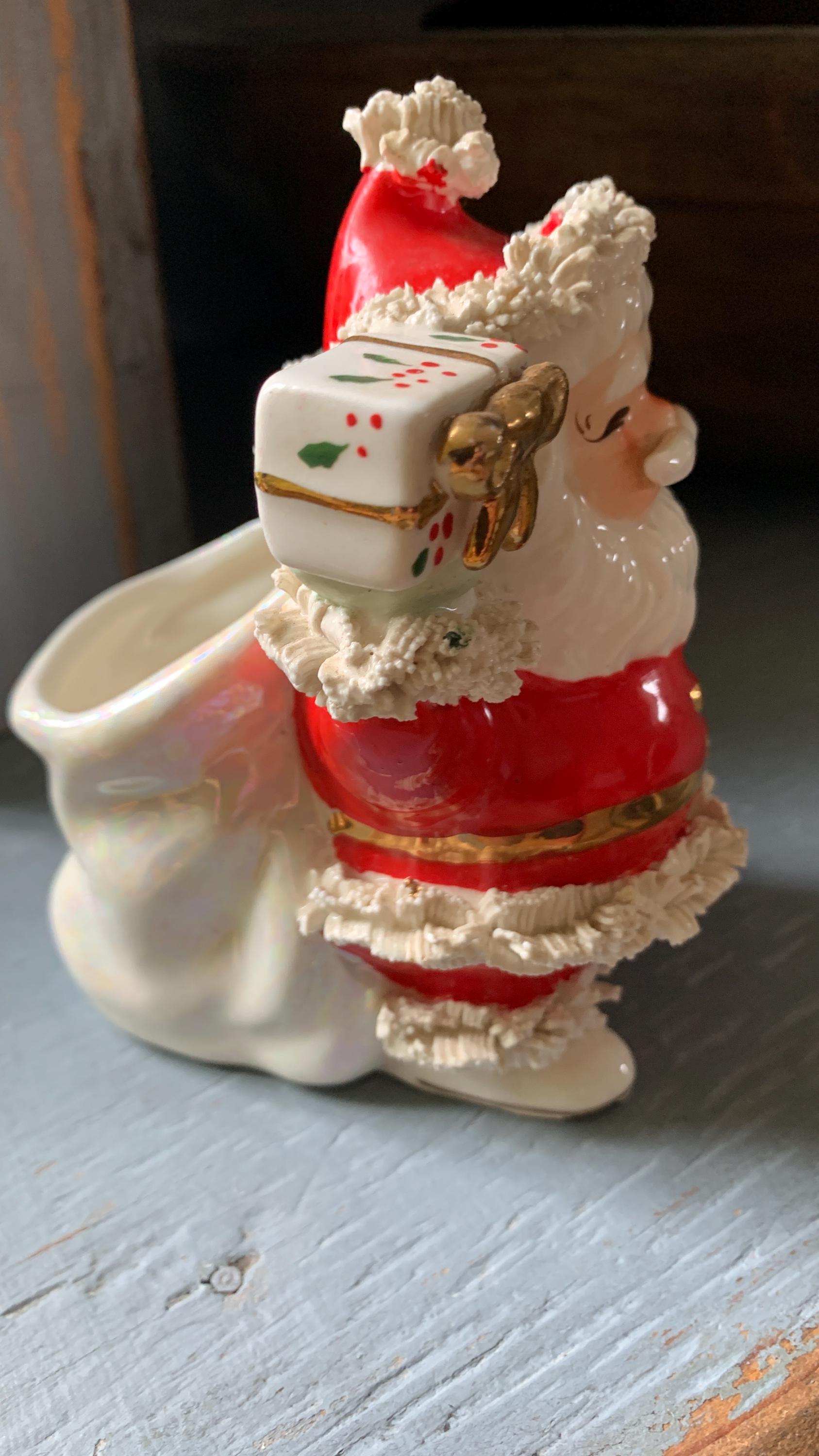Vintage Spaghetti-trimmed Santa - Etsy
