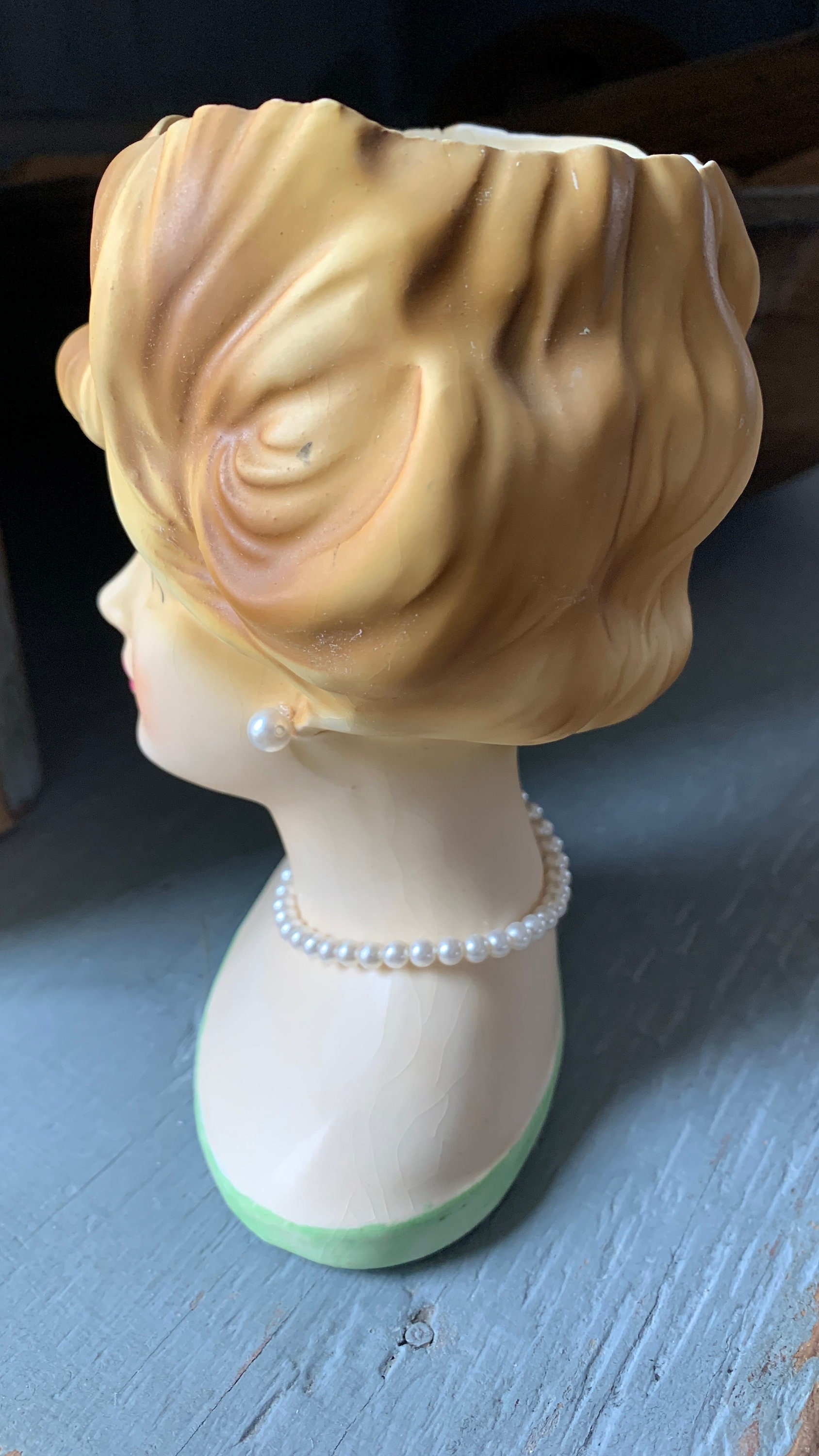 Vintage Head Vase - Etsy