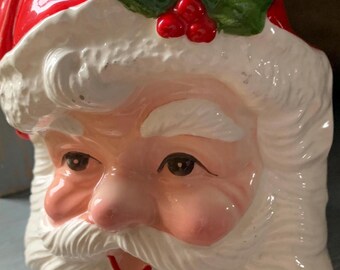Santa Head Vintage Caldor Christmas Planter Cachepot - Etsy