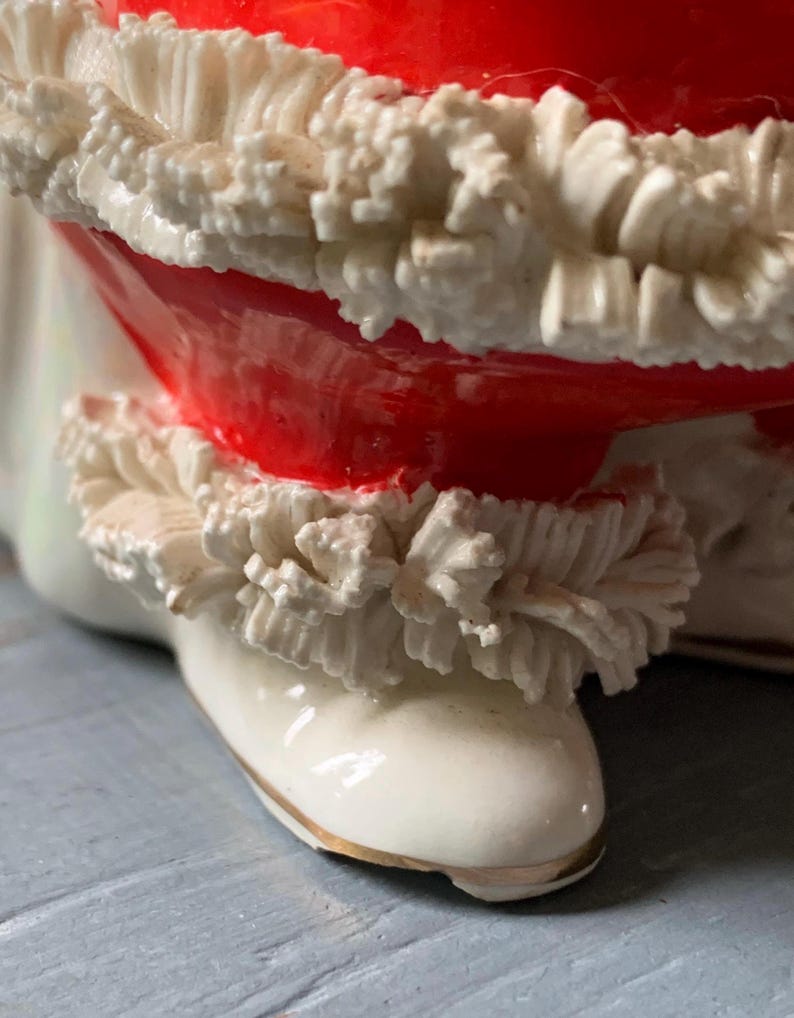 Vintage Spaghetti-trimmed Santa - Etsy