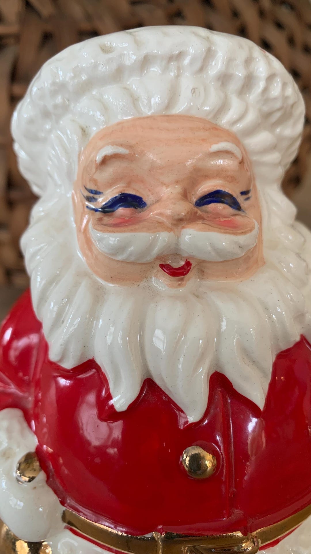 Vintage Napco Santa Bank - Etsy