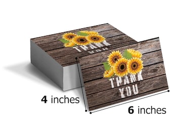 50 Fading Hearts Product Insert Cards, Small Business Thank You Cards ...