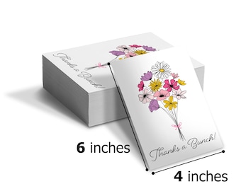 50 Fading Hearts Product Insert Cards, Small Business Thank You Cards ...