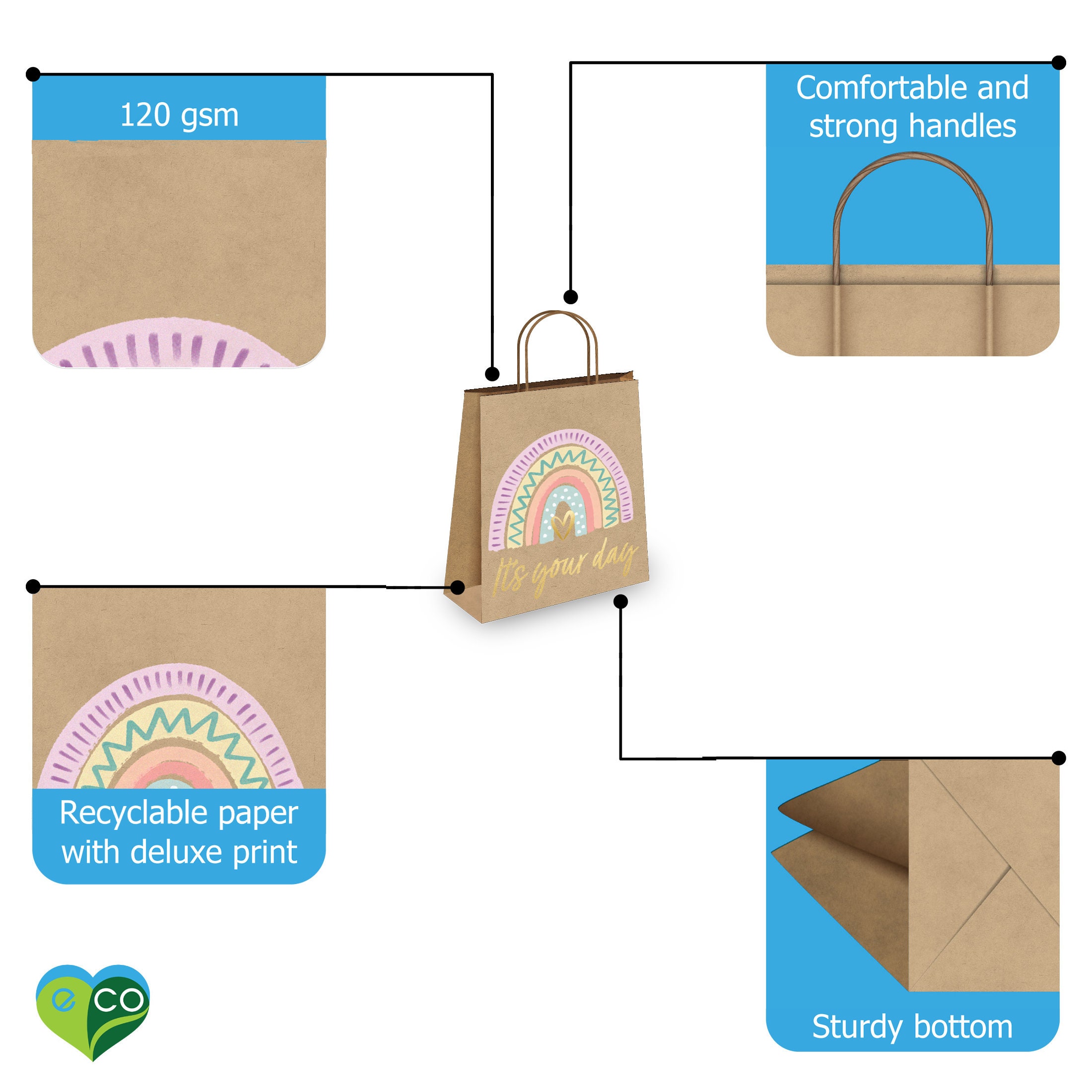 Birthday Gift Bag/ Paper Bag Variety Pack - Etsy