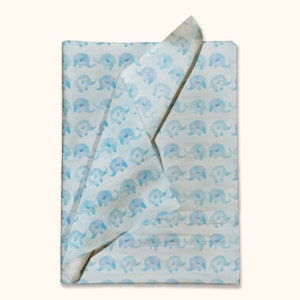 24pc Blue Elephant Baby Shower Tissue Paper 20"x30" Sheets - Etsy