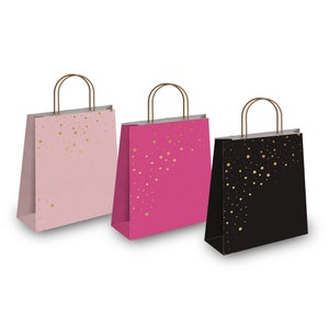 Gold Confetti Paper Bag / Gift Bags 9 Total - Etsy