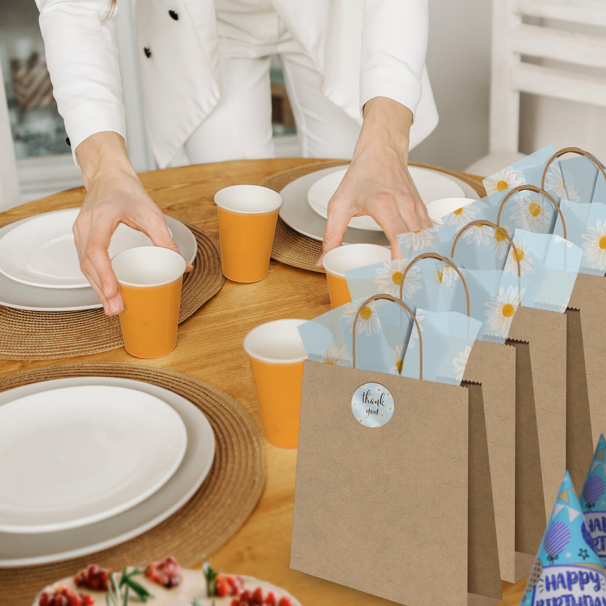 24pc Daisy Tissue Paper 20"x30" Sheets, Mother’s Day Tissue - Etsy