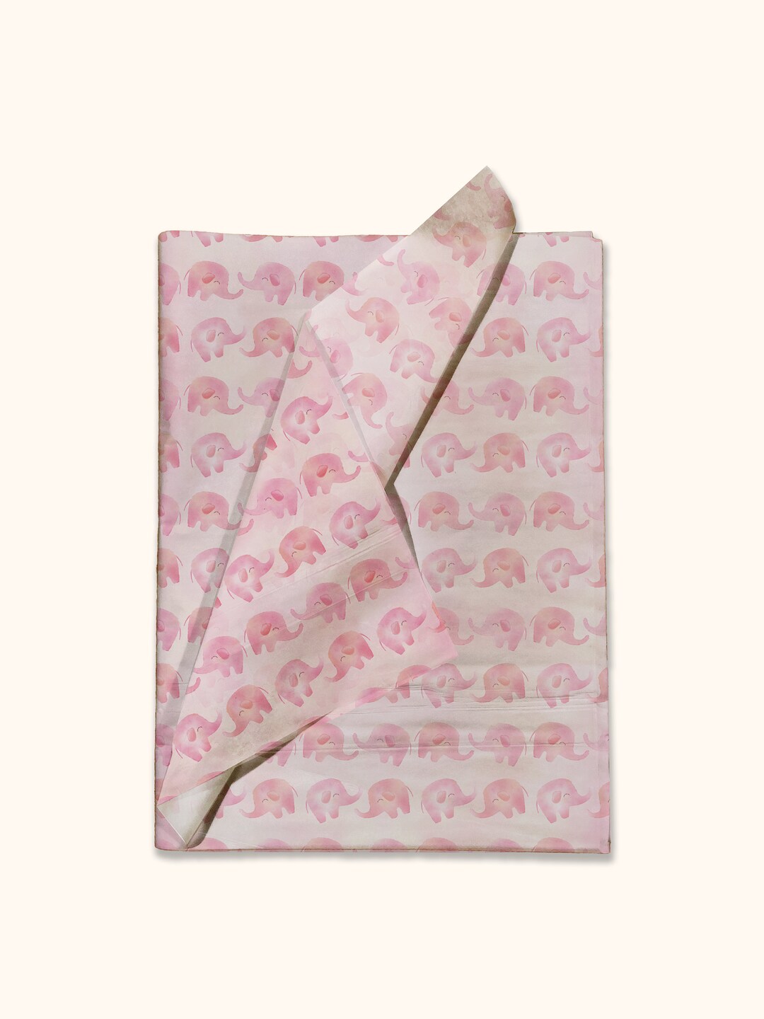 24pc Pink Elephant Tissue Paper 20"x30" Sheets - Etsy